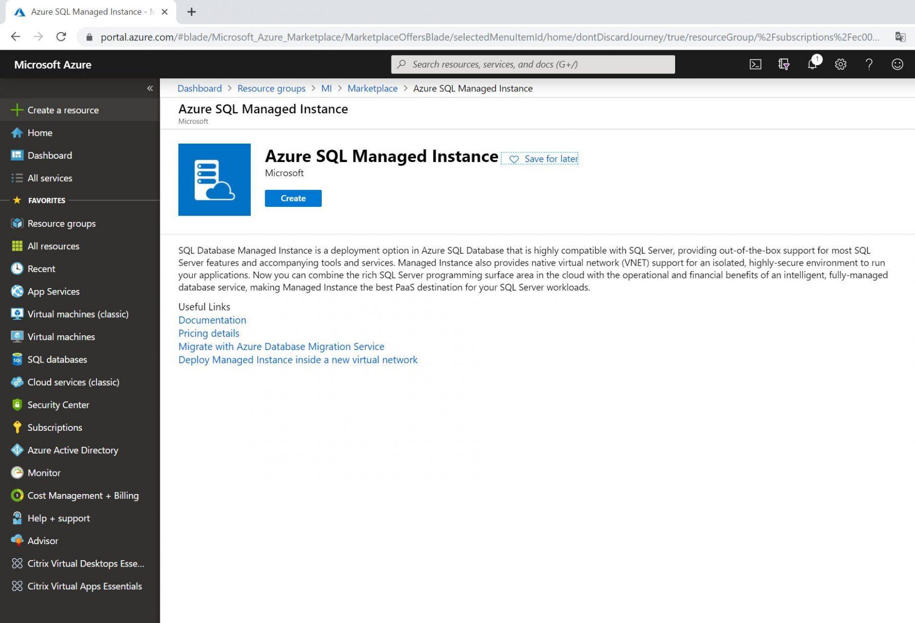 ☁ Cómo instalar Managed Instance en Azure - Aleson ITC
