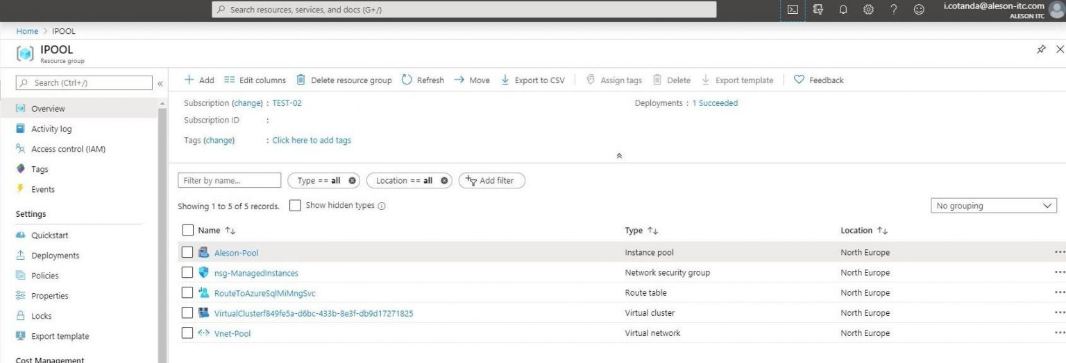 ☁ Creando los Grupos de Instancias, un nuevo recurso de Azure SQL Database - Aleson ITC