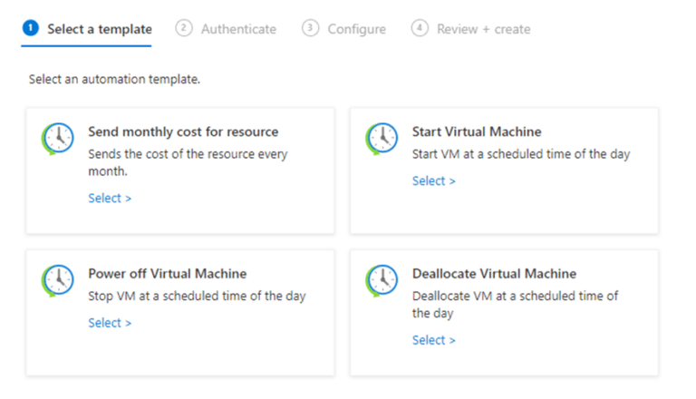 Como crear tareas automatizadas en Azure para MV