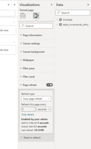 Incremental Refresh & Real Time with Direct Query in Power BI.